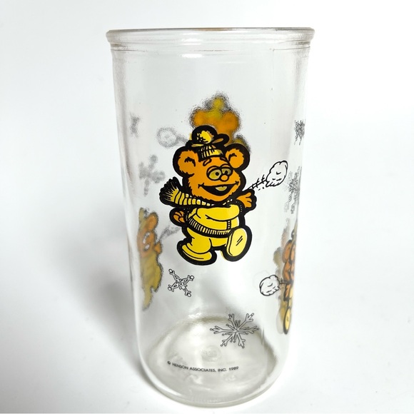 Kitchen | Vintage 1989 Fonzie Bear Glass Tumbler Drinking Glass Jim ...